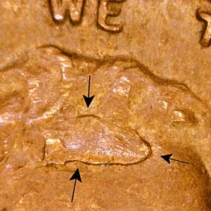 Lincoln Cent Retained Interior Die Break; 1909 – 1958 – Cuds on Coins