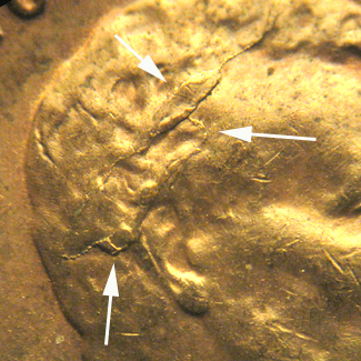 Lincoln Cent Retained Interior Die Break; 1959 – Present : Cuds on Coins